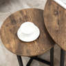 17 Stories 2 Industrial Coffee Table Collection. Rustic Brown Tables With Robust Metal Frame ...